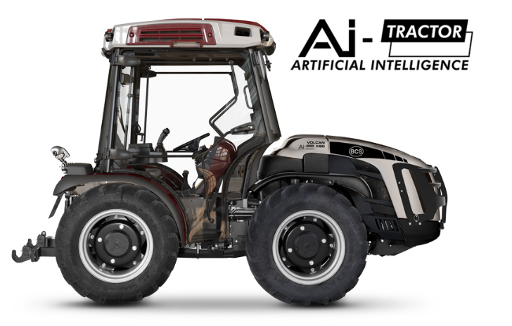 BCS Volcan K90 AI-Tractor - DUALSTEER T4 – 4WD Vineyard Tractor for ...