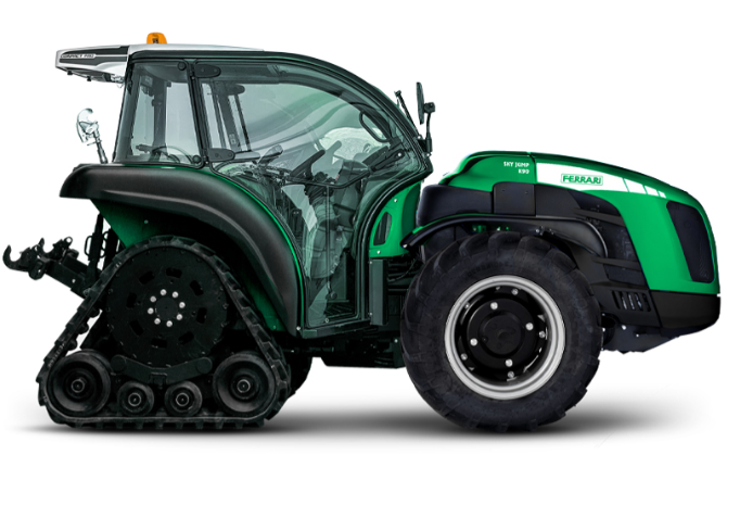 Ferrari Sky Jump K90 DUALSTEER T4 – 4WD Specialized Tractor for ...