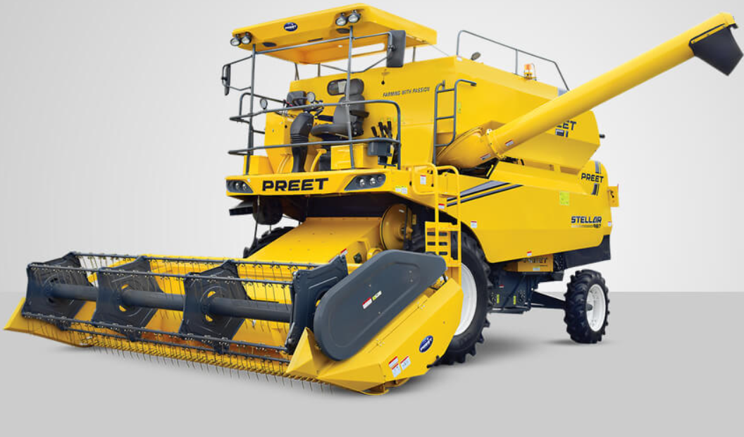 PREET 987 Self Propelled Multicrop Combine Harvester – 101 HP Multi ...