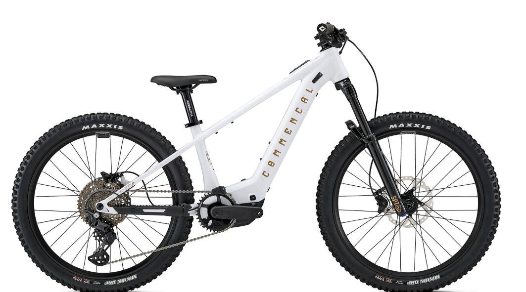 2026 Commencal Meta HT 24 Power Glittery White – Kids E-MTB